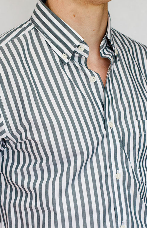 Camisa Rayada Toledo Manga Corta